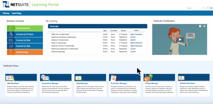 Accessing the NetSuite Learning Portal | NewGen Business Solutions